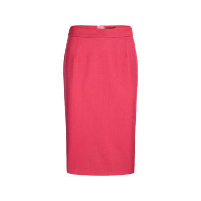 MARYLING红色人字纹半裙