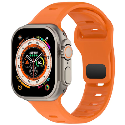 CLOUDHIS适用AppleWatch Ultra表带液态硅胶新款苹果S10手表运动通风透气iwatch创意9高级感男女款夏季SE