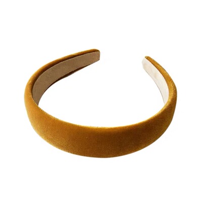 复古丝绒质感发箍增高颅顶头箍