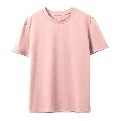 进口圆领多巴胺短袖T恤女