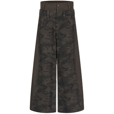 Berlinconch复古迷彩工装长裤