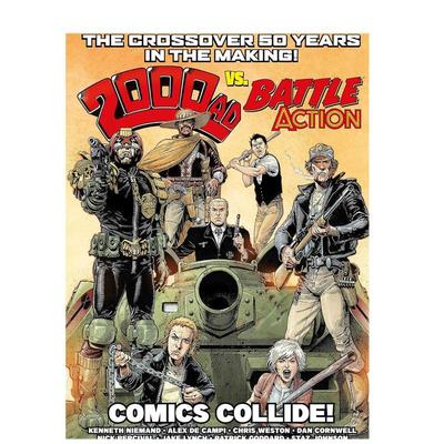 【预售】【2000 AD】2000ADVs战斗动作漫画碰撞!英文漫画进口原版书平装14岁以上2000 AD Vs Battle Action: Comics Collide! Nie