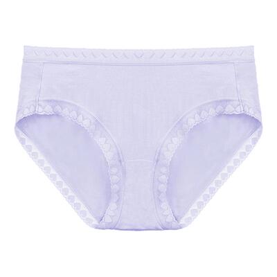 芬狄诗商场同款内裤女爱心蕾丝舒适中腰包臀三角裤FP00195