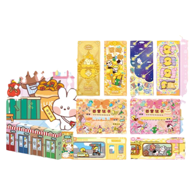 LINE FRIENDS连我朋友 minini 每日系列-来福小店（7日装）福卡