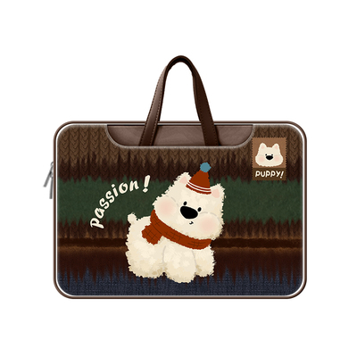 原创插画笔记本重磅电脑包