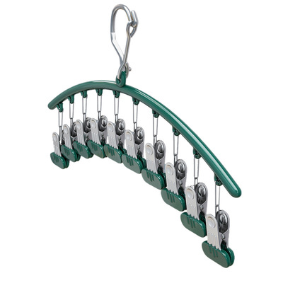 访客弧形袜架10夹晒袜子衣架挂衣夹子晾内衣内裤袜架家用袜夹