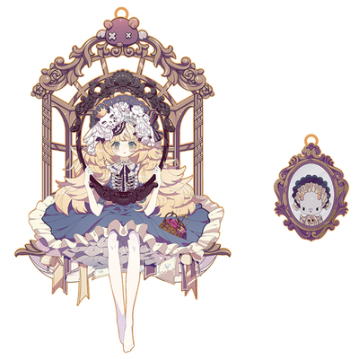 叻普哒金属书签插画师作品