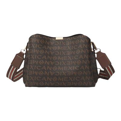 稻草人老花复古水桶包