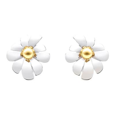 CISSY SHI幸运系列FAFA耳夹环保铜镀18k白金小众设计高级感耳钉女