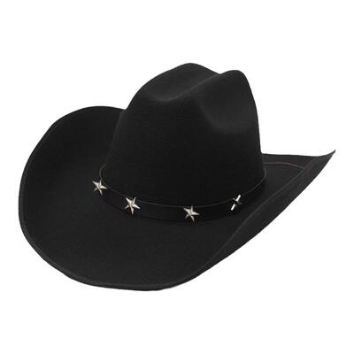 五角星大檐黄石同款西部牛仔帽