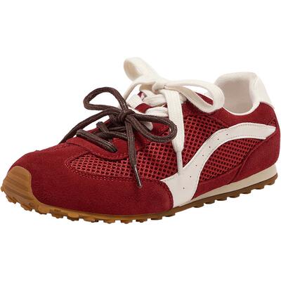 王子奇应援色款Bata巧克力豆2026春季复古运动德训鞋女B6831AM6