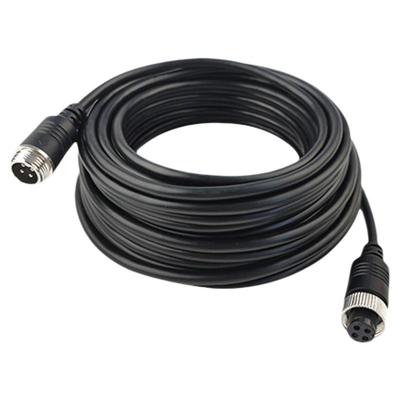 半挂车大货车倒车影像航空头弹簧线通用四路监控摄像头视频连接线