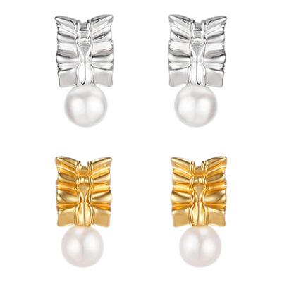 缎面梦境｜lolita珍珠耳钉