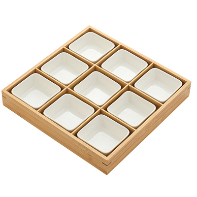 香悠悠日式竹木多格托盘