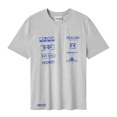 Realism短袖T恤男复古宽松短袖