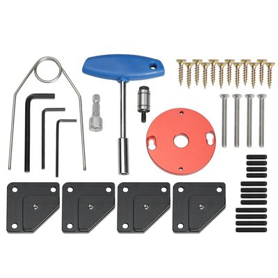 修边机倒装升降台木工微调升降铣刀倒角工作台雕刻开槽敢为ganwei