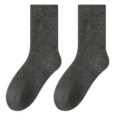 羊毛袜子男士冬季加厚保暖中筒袜