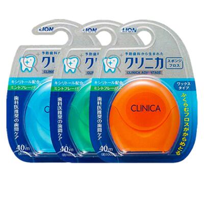 直营3盒装日本狮王clinica牙线