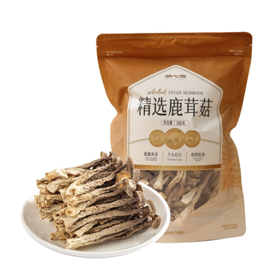 湖心泉精选鹿茸菇100g