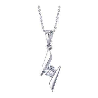 珠宝周生生18K金钻石吊坠