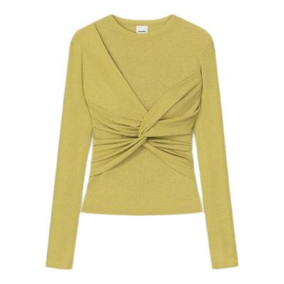 【季末折扣】 NANUSHKA 女士 IZOLDA 淡人系百搭扭结设计上衣