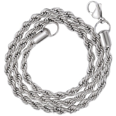 不锈钢项链男生hiphop美式短款女