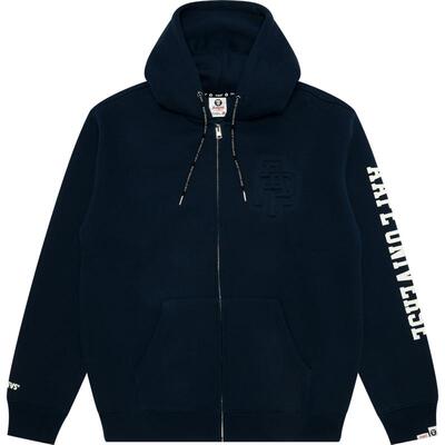 Aape字母潮流厚绒连帽卫衣外套