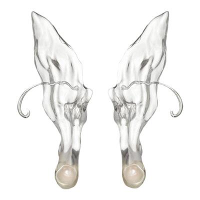 PEARLONA呼吸坠落耳挂珍珠精灵饰品赵粤蒲熠星朱志鑫同款【单只】