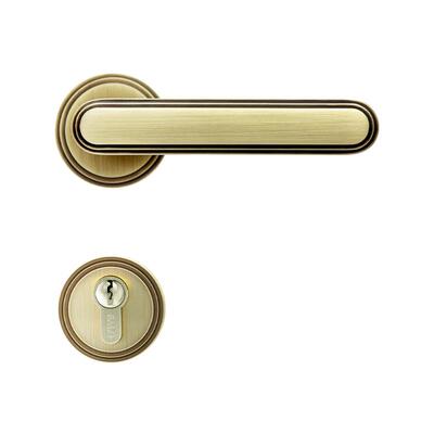 雅洁抗菌静音木门锁室内卧室卫生间房间家用锌合金双开门锁HP8110