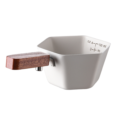 Obod咖啡萃取杯304不锈钢意式浓缩接液杯带刻度奶盅120ml盅司杯