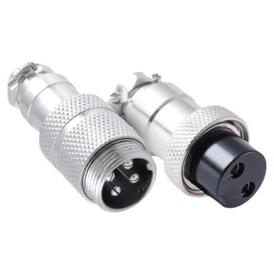 ZHQCN国如航空插头插座GX20对接型二心三芯4针5线6Pin-12孔位插件