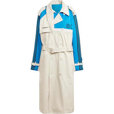 Adidas/阿迪达斯官方正品三叶草男子运动长款翻领大衣外套IA2466