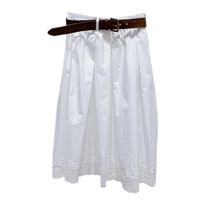 MWGC20105 摩萨克女装2026年春季新款蕾丝拼接半身裙休闲裙度假风