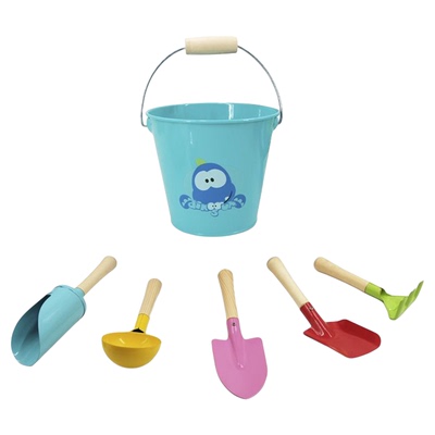 小铲子幼儿园儿童赶海工具铁锹铁桶海边挖沙玩具套装装备园艺工具