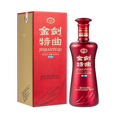 52度金剑特曲500ml单瓶装