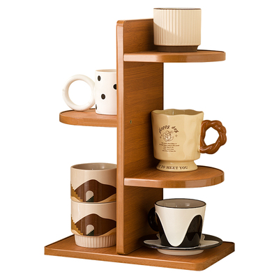 杯子收纳架桌面水杯置物架子餐桌台面茶杯咖啡杯茶具桌上小型杯架