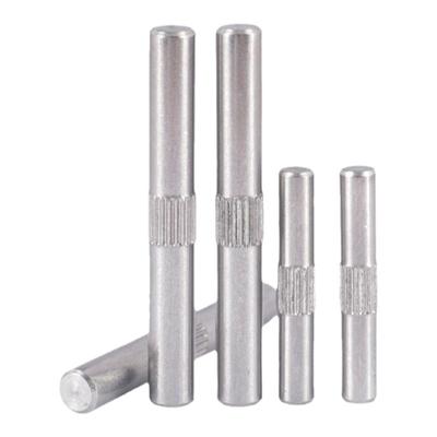 304不锈钢中间滚花销圆柱销钉