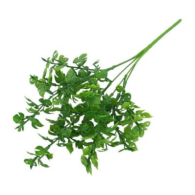 塑料仿真绿植叶子把装饰