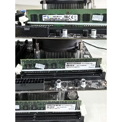 议价H61工控大板带i52400芯片4G内存铜块的风扇维修
