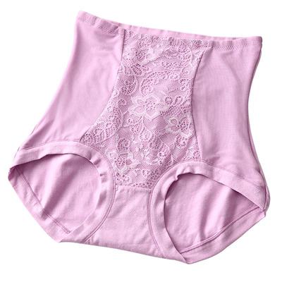 月色4条装高腰收腹内裤棉质面料