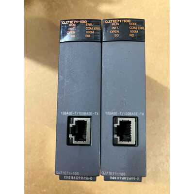 议价可维修三菱PLCQJ71E71100以太网模块拆机2个成色