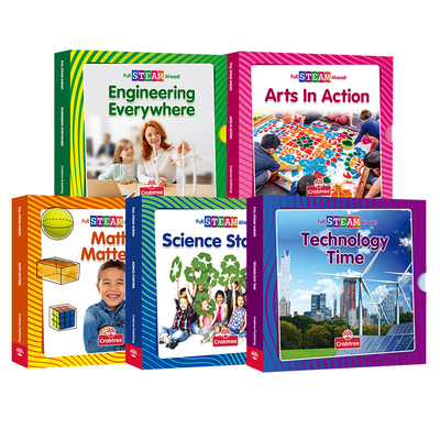 【自营】点读版 Full STEAM Ahead! STEAM科普阅读 5-10岁跨学科读物 Arts艺术类 Math数学类 覆盖STEAM五大领域