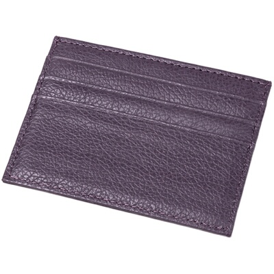 日韩风纯色超薄大容量牛皮卡包