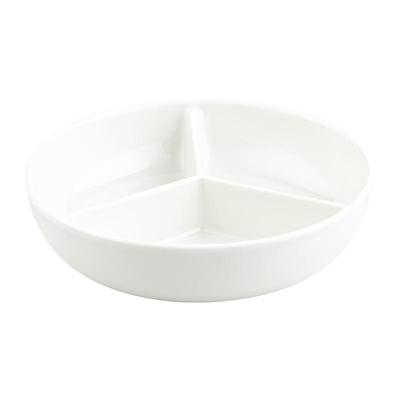 onlycook三分格陶瓷蒸盘多用盘子