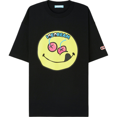 【折扣】ICECREAM 早春男品牌标志印花棉质平纹布T恤