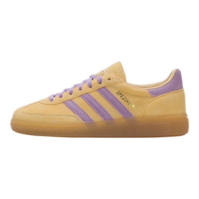 阿迪达斯女鞋三叶草新款HANDBALL复古德训T头鞋运动休闲鞋 JR3617