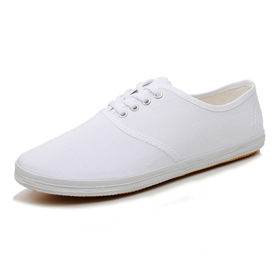 白网鞋白球鞋学校体操表演专用舞蹈鞋系带小白鞋男女休闲款护士鞋