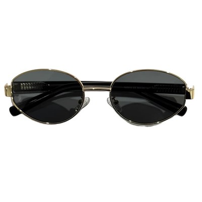 光野复古小圆框墨镜男