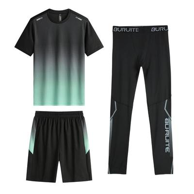 健身衣服女跑步运动套装晨跑服骑行装备训练房紧身速干衣夏季冰丝