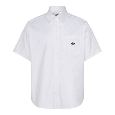 Adidas/阿迪达斯正品三叶草男士翻领日常T恤宽松短袖衬衫KY5767